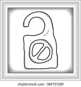 Simple Hand Drawn Doodle No Entry Stock Vector (Royalty Free) 389737189 ...