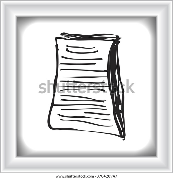 Simple Hand Drawn Doodle Page Stock Vector (Royalty Free) 370428947 ...