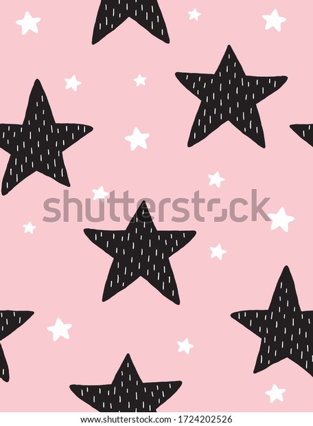 Simple Hand Drawn Irregular Stars Vector Stock Vector (Royalty Free ...