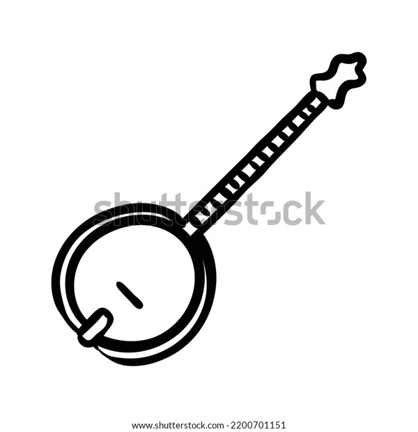 Simple Hand Drawn Vector Illustration Banjo Stock Vector (Royalty Free ...