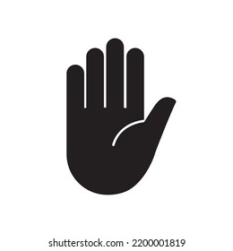 Simple Hand Icon Vector Illustration Stock Vector (Royalty Free ...