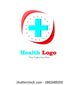 Simple Health Logo Design Template Stock Vector (Royalty Free ...