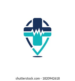 Simple Health Place Logo Vector Stock Vector (Royalty Free) 1820942618 ...