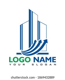 Simple High Rise Building Logo Eps Stock Vector (Royalty Free ...