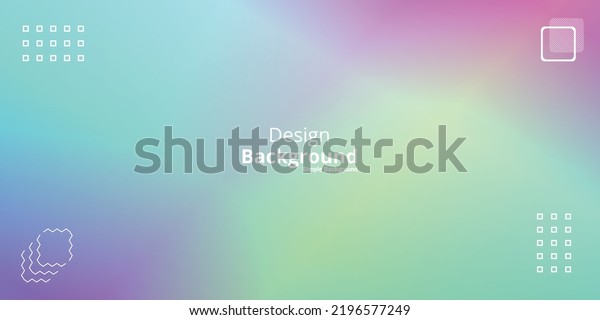 Simple Holographic Gradient Background Bright Colors Stock Vector ...