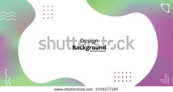 Simple Holographic Gradient Background Bright Colors Stock Vector ...