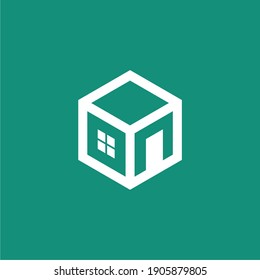 Simple House Box Logo Design Stock Vector (Royalty Free) 1905879805 ...