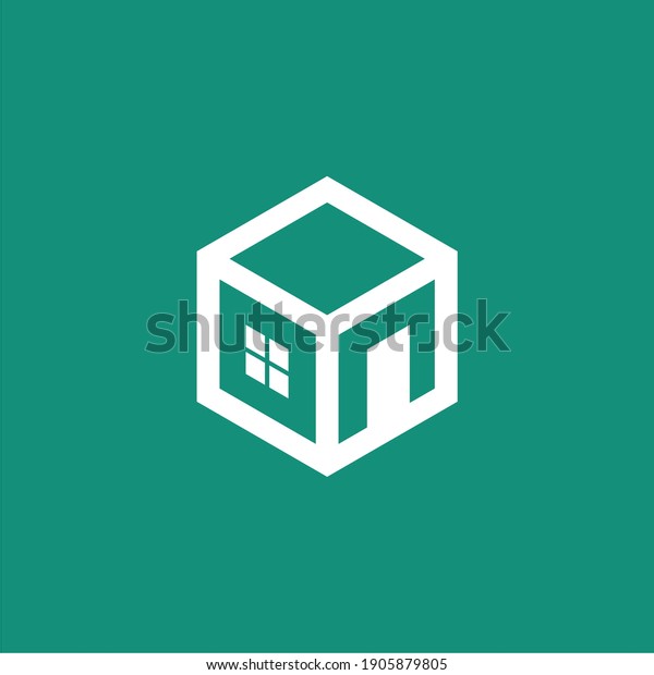 Simple House Box Logo Design Stock Vector (Royalty Free) 1905879805 ...