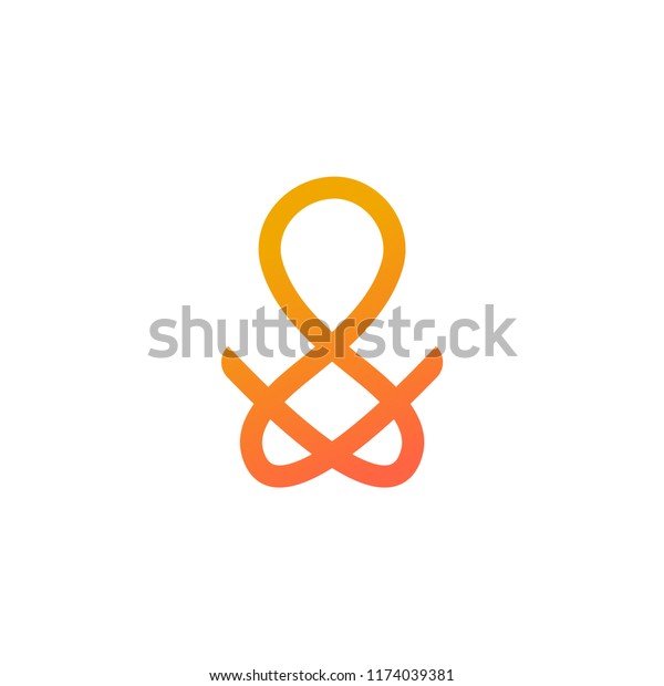 Simple Human Logo Branding Identity Vector Stock Vector (Royalty Free ...