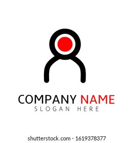 Simple Human Logo Vector Design Stock Vector (Royalty Free) 1619378377 ...