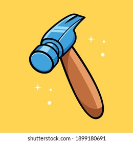 Simple Icon Hammer Vector Illustration Isolated Stock Vector (Royalty ...
