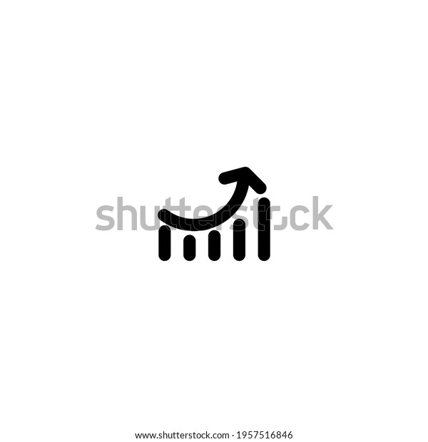 Simple Icon Investment Increase Graph Vector Stock Vector (Royalty Free ...