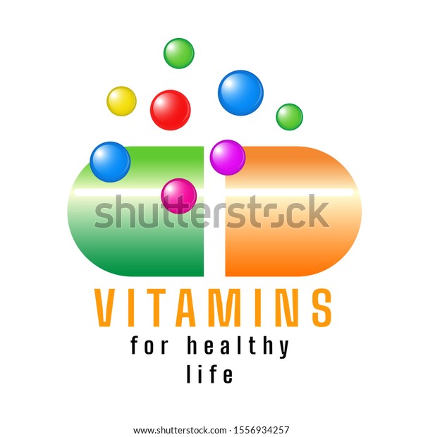 Simple Icon Logo Vitamins Logo Template Stock Vector (Royalty Free ...