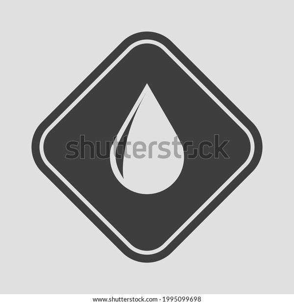 Simple Iconic Shapes Oil Petroleum Droplets Stock Vector (Royalty Free ...