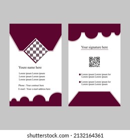 Simple Id Card Design Ideas Stock Vector (Royalty Free) 2132164361 ...