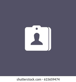 Simple Id Card Icon Stock Vector (Royalty Free) 615659474 | Shutterstock