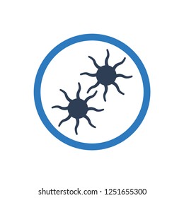 Simple Illustration Bacteria Icon Stock Vector (Royalty Free ...