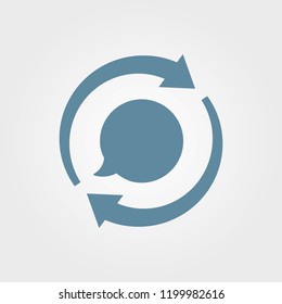 Simple Illustration Communication Icon Stock Vector (Royalty Free ...