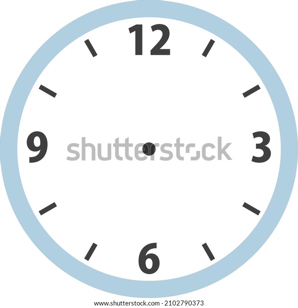 Simple Illustration Cute Clock Without Hands Stock Vector (Royalty Free ...