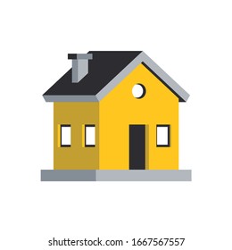 Simple Illustration House Front View Stock Vector (Royalty Free ...