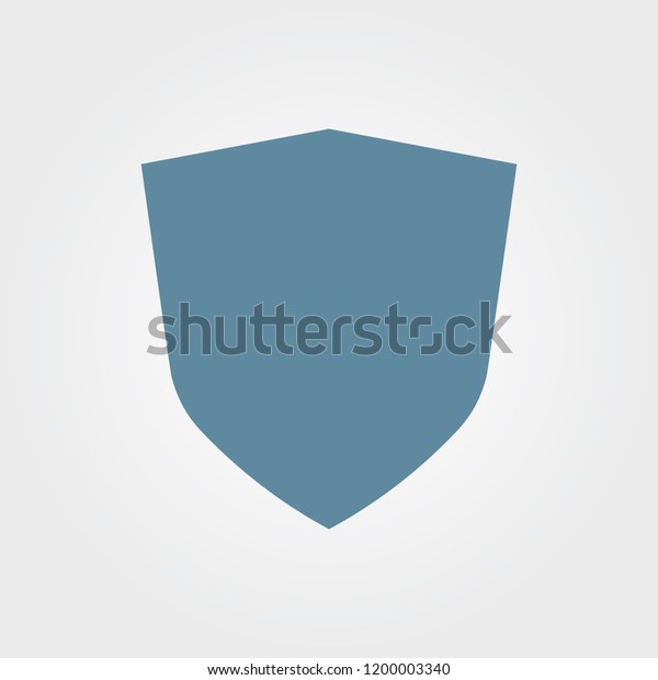 Simple Illustration Sheild Icon Stock Vector (Royalty Free) 1200003340 ...