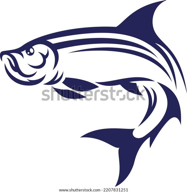 Simple Illustration Tarpon Fish Stock Vector (Royalty Free) 2207831251 ...