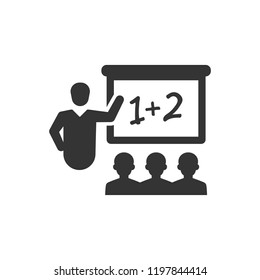 Simple Illustration Teaching Icon Stock Vector (Royalty Free ...