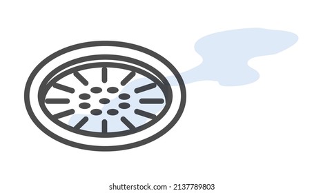 Simple Illustration Water Drain Stock Vector (Royalty Free) 2137789803 ...