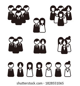 Simple Illustrations People Vector Illustration On Stock Vector ...