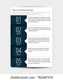 Simple Infographic Paper Template Stock Vector (Royalty Free) 781687576 ...