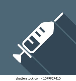 Simple Injector Icon White Flat Icon Stock Vector (Royalty Free ...