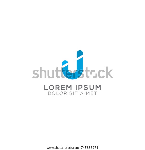 Simple J Letter Mark Logo Design Stock Vector (Royalty Free) 745883971 ...