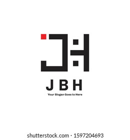 Simple Jbh Letter Logo Design Stock Vector (Royalty Free) 1597204693 ...