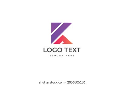 Simple K Logo Template K Letter Stock Vector (Royalty Free) 2056805186