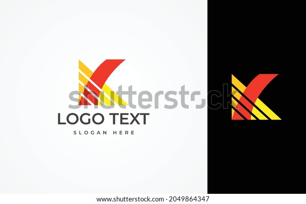 Simple K Logo Template K Letter Stock Vector (Royalty Free) 2049864347 ...