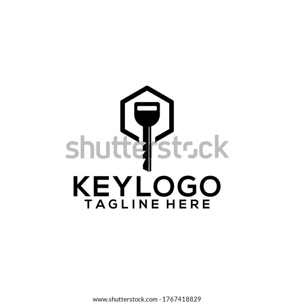 Simple Key Logo Concept Vector Stock Vector (Royalty Free) 1767418829 ...