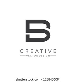 Simple Letter B Logo Design Vector Stock Vector (Royalty Free ...