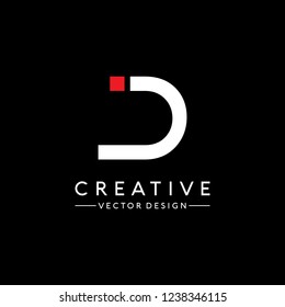 Simple Letter D Logo Design Vector Stock Vector (Royalty Free ...