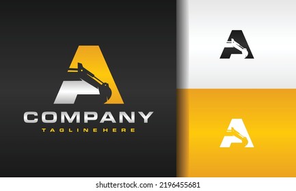Simple Letter Excavator Logo Stock Vector (Royalty Free) 2196455681 ...