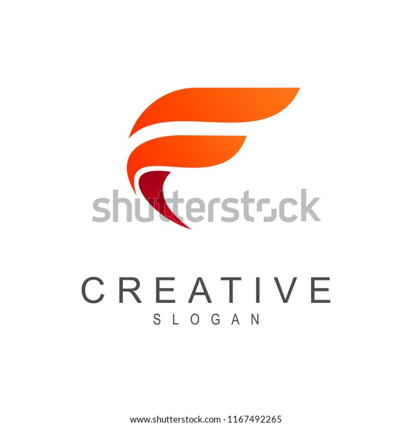 Simple Letter F Logo Stock Vector (Royalty Free) 1167492265 | Shutterstock