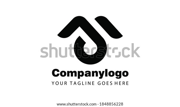 Simple Letter J M Logo Design Stock Vector (Royalty Free) 1848856228 ...