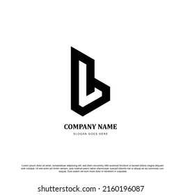 Simple Letter L B Logo Design Stock Vector (Royalty Free) 2160196087 ...