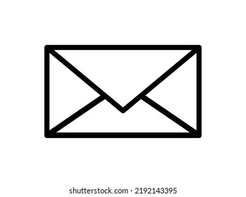Simple Letter Mail Symbol Icon Vector Stock Vector (Royalty Free ...
