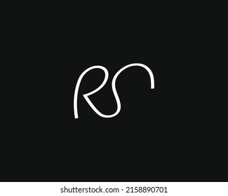 Simple Letter Rs Logo Icon Vector Stock Vector (Royalty Free ...