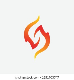 Simple Letter S Design Template Elements Stock Vector (Royalty Free ...