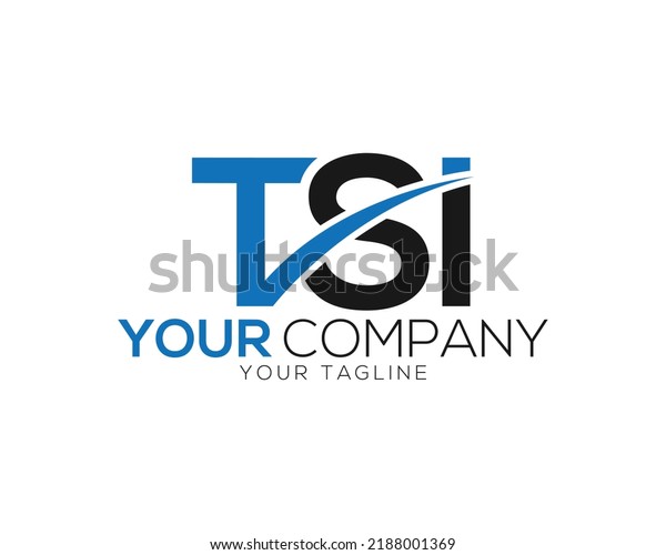 Simple Letter Tsi Logo Design Concept Stock Vector (Royalty Free ...