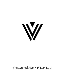 Simple Letter V Logo Design Template Stock Vector (Royalty Free ...