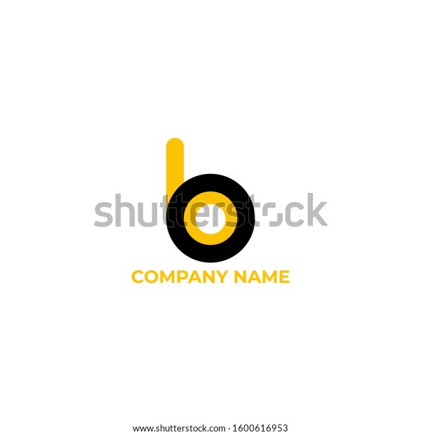 Simple Lettering B Logo Design Initial Stock Vector (Royalty Free ...