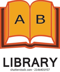 Simple Library Icon Catalog Books Letter Stock Vector (Royalty Free ...