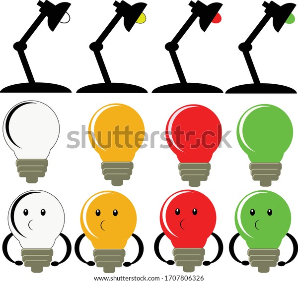 Simple Light Animation Symbols Logos Form Stock Vector (Royalty Free ...
